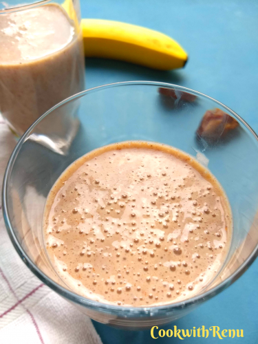 Ragi Banana and Dates Smoothie - Cook With Renu