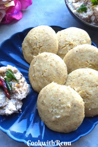 Split Green Moong Dal Idli (Rice Free Idli) - Cook With Renu