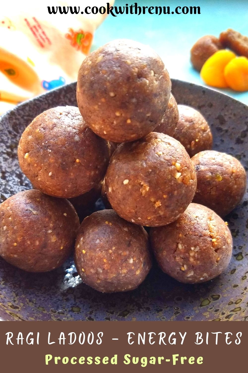Processed Sugar-Free Ragi Ladoos (Finger Millet Energy Bites) - Cook ...