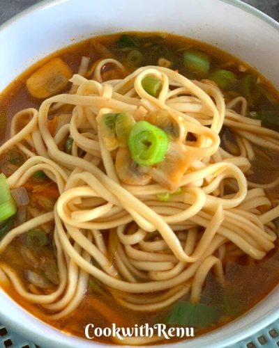 Thukpa | Vegetable Noodle Soup - Cook With Renu