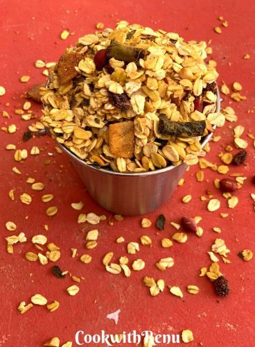Oats Chivda | Spicy Oats Trail Mix - Cook With Renu