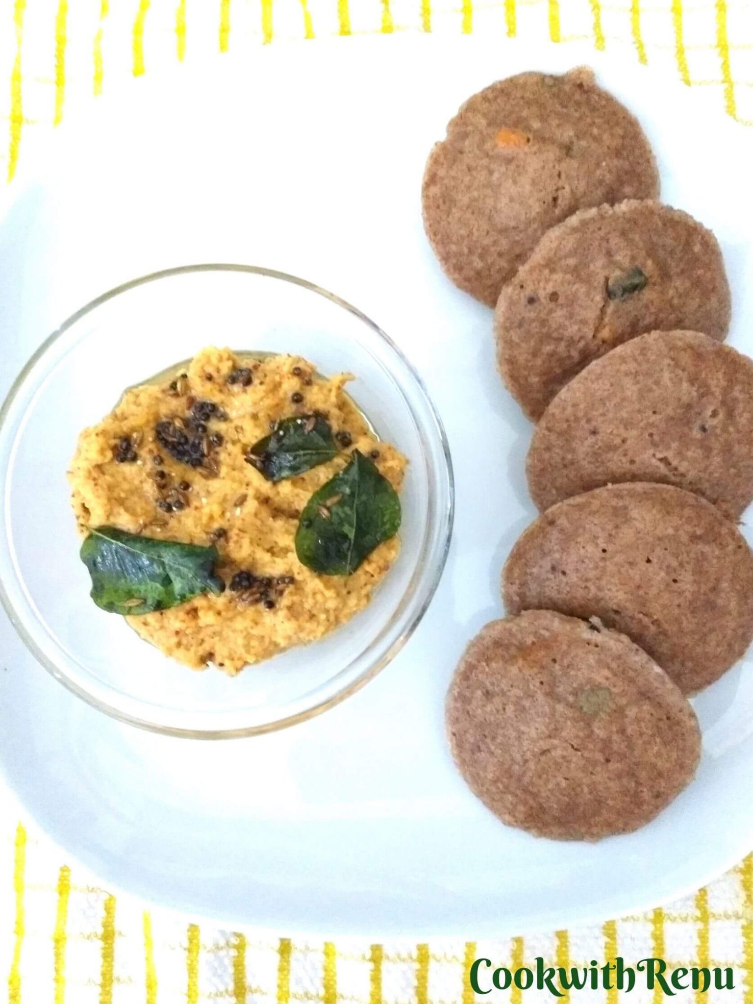 Instant Ragi Idli | Steamed Savory Ragi Cakes - Cook With Renu