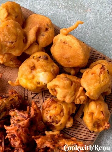 Tea Time Pakora Platter (6 different Pakora Recipes) - Cook With Renu