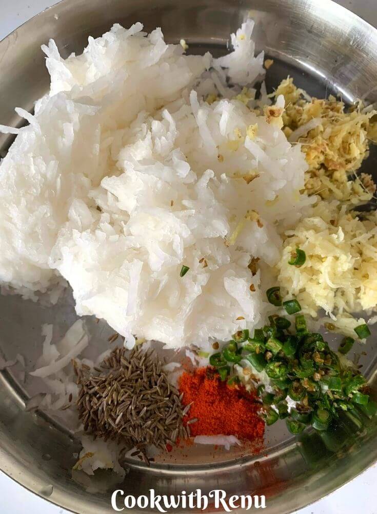 Easy Mooli Paratha (Radish | Daikon Flatbread) - Cook With Renu