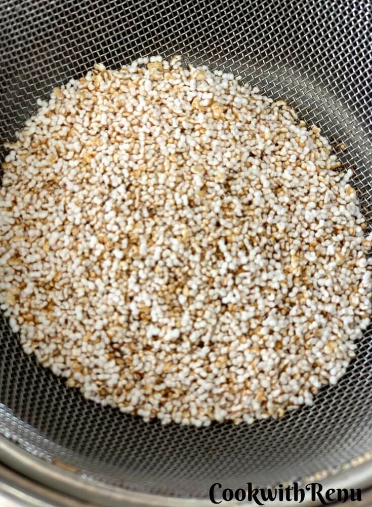 How to puff Amaranth | Popped Rajgira | Amaranth Popcorn - Cook With Renu