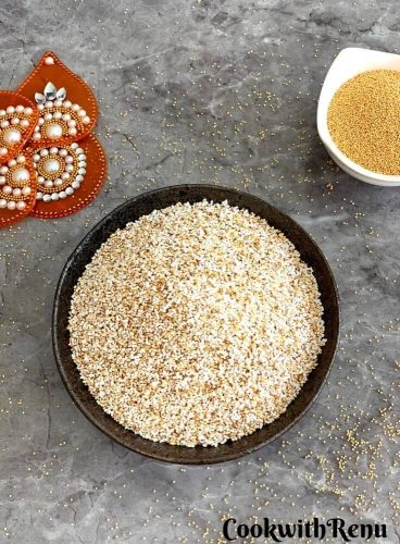 How to puff Amaranth | Popped Rajgira | Amaranth Popcorn - Cook With Renu