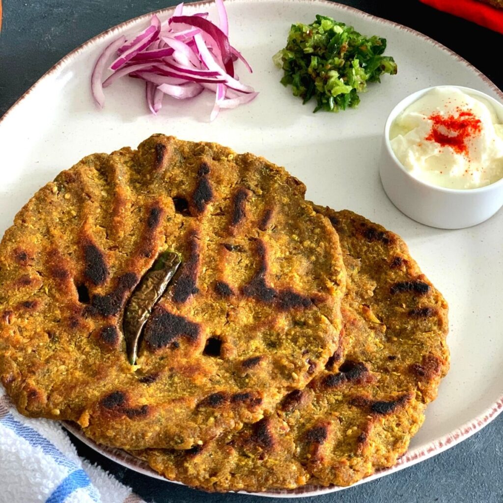 Instant Thalipeeth (Multiflour Vegan Flatbread) - Cook With Renu