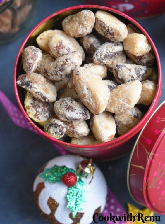 Spiced Candied Mixed Nuts (Edible Gift ideas) - Cook With Renu