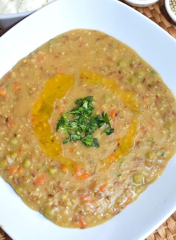 Bajra and Split Green Moong Dal Khichdi - Cook With Renu