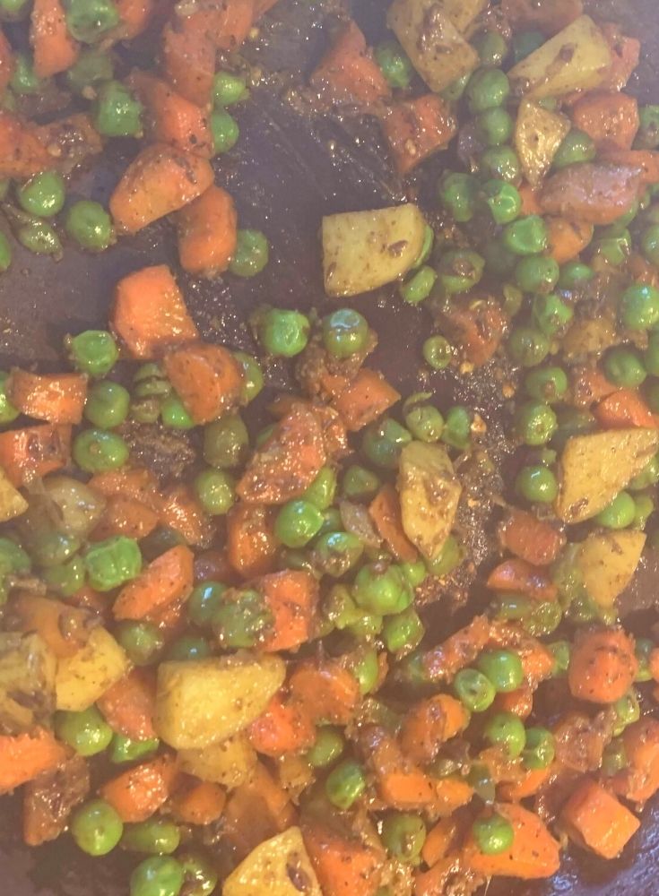 Gajar Aloo Matar Sabji (No Onion No Garlic) - Cook With Renu