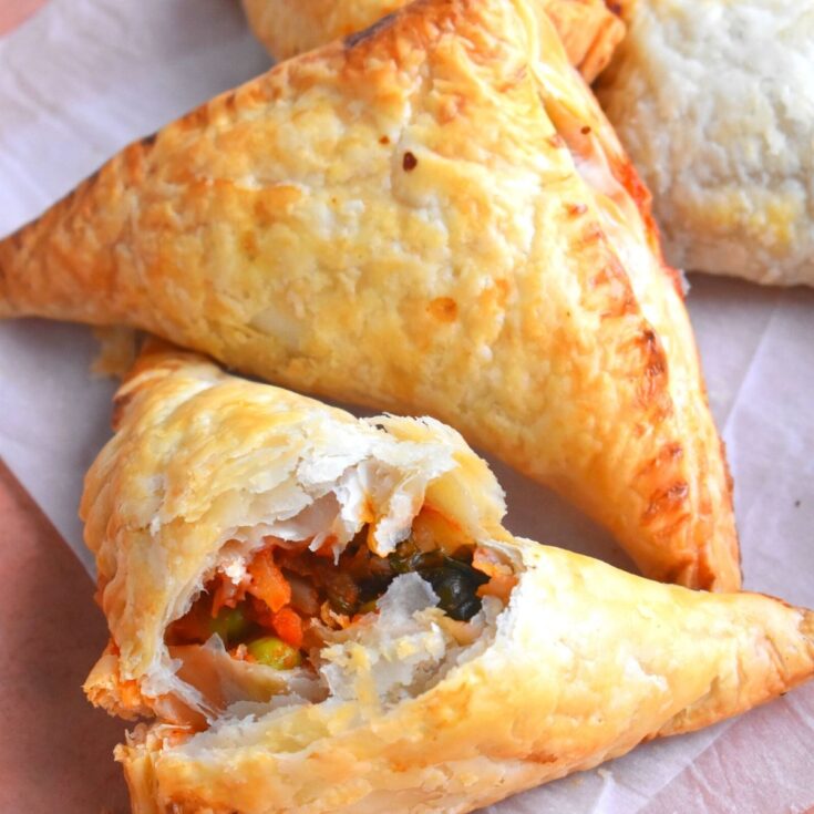 Bakery Style Veg Puff | Curry Puff - Cook With Renu