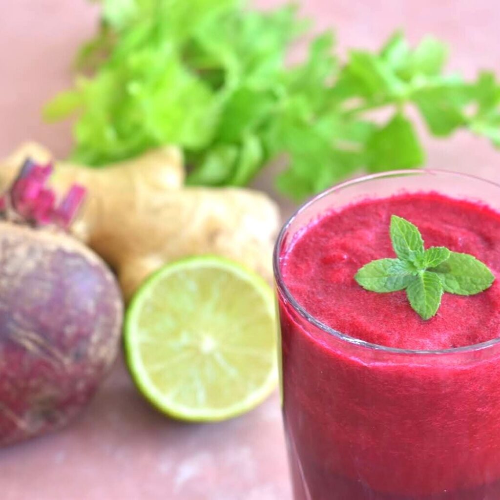 Ginger, Beetroot and Celery Juice - Cook With Renu