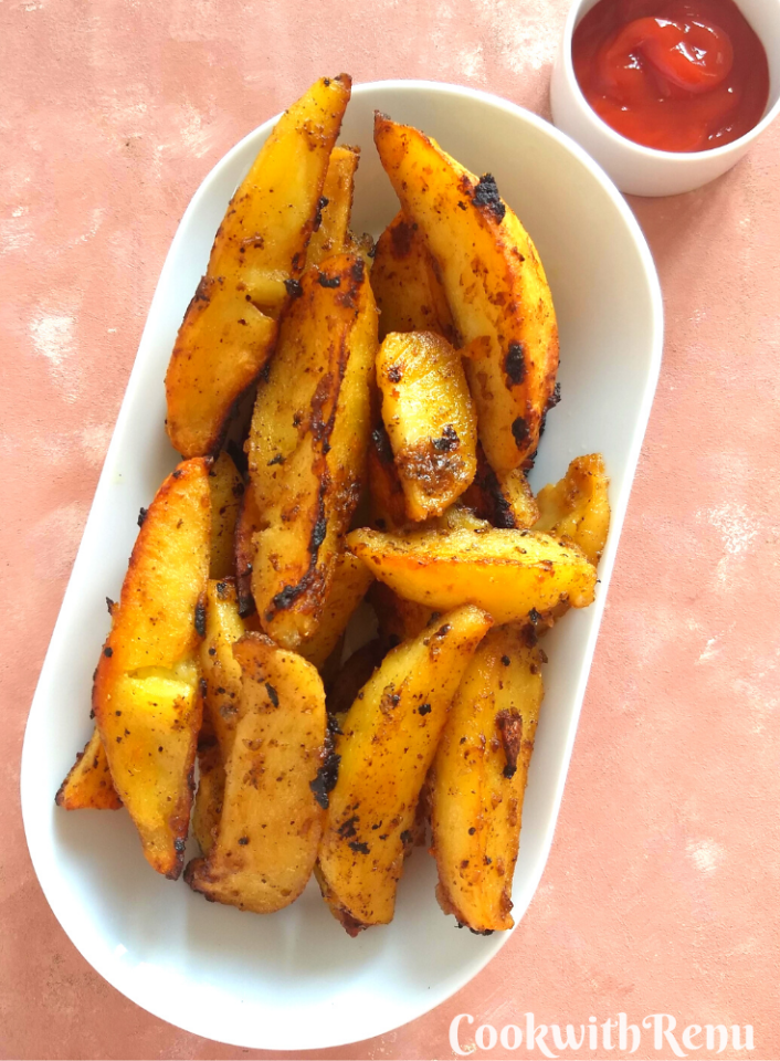Greek Style Lemon Roasted Potatoes (Patates Lemonates) - Cook With Renu