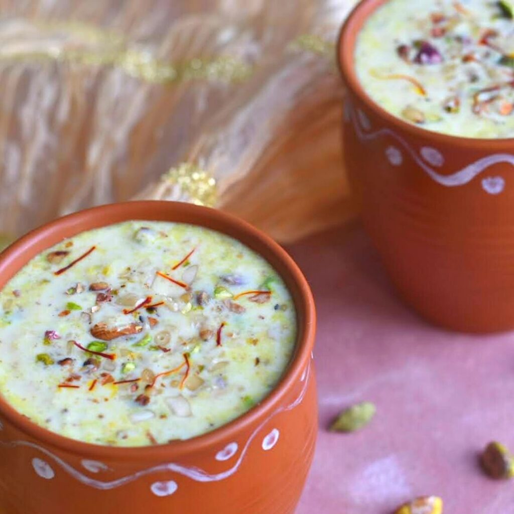 Masala Doodh (Spiced Milk with Nuts) - Cook With Renu
