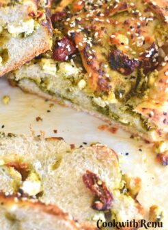 Savoury Babka with Sun-dried Tomato, Feta, and Coriander Chutney - Cook ...