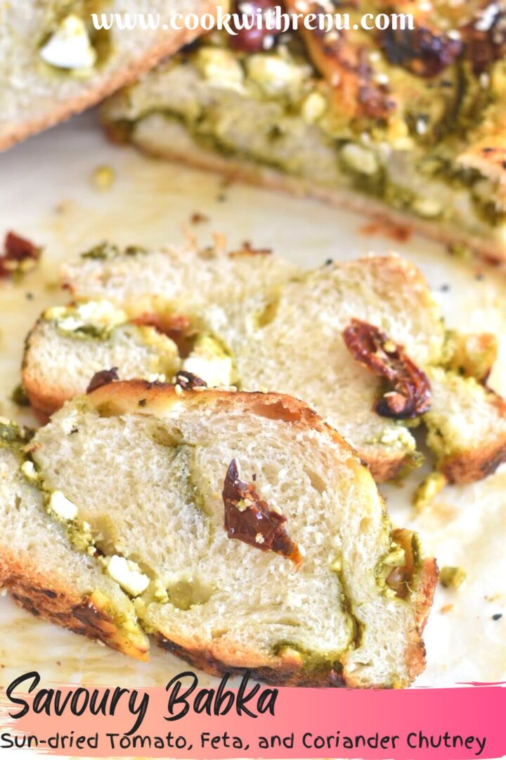 Savoury Babka with Sun-dried Tomato, Feta, and Coriander Chutney - Cook ...