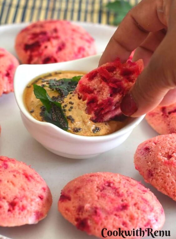 Beetroot Idli and Uttapam - Cook With Renu