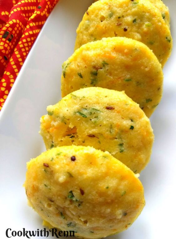 Instant Vegetable Rava Idli - Cook With Renu