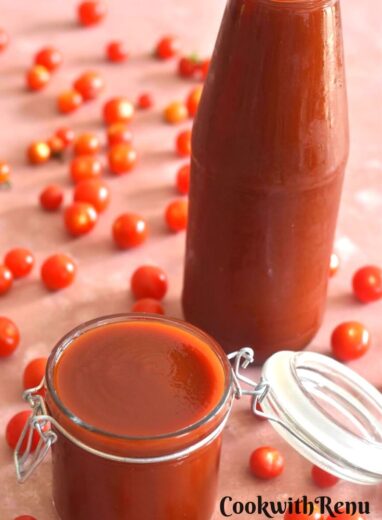 Homemade Tomato Ketchup without Onion and Garlic - Cook With Renu