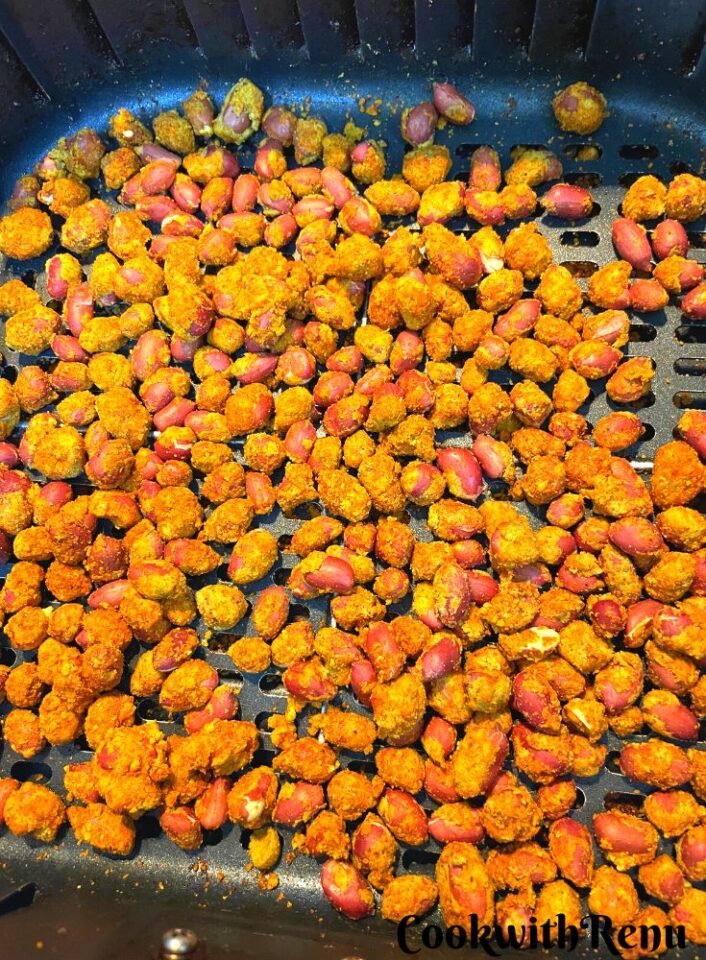 Air Fryer Masala Peanuts - Cook With Renu