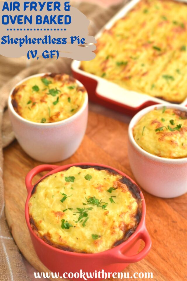 Vegan Shepherdless Pie (Air Fryer & Oven Baked) - Cook With Renu