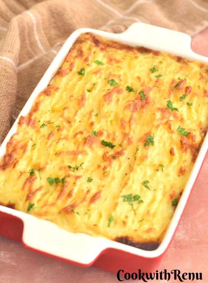 Vegan Shepherdless Pie (Air Fryer & Oven Baked) - Cook With Renu