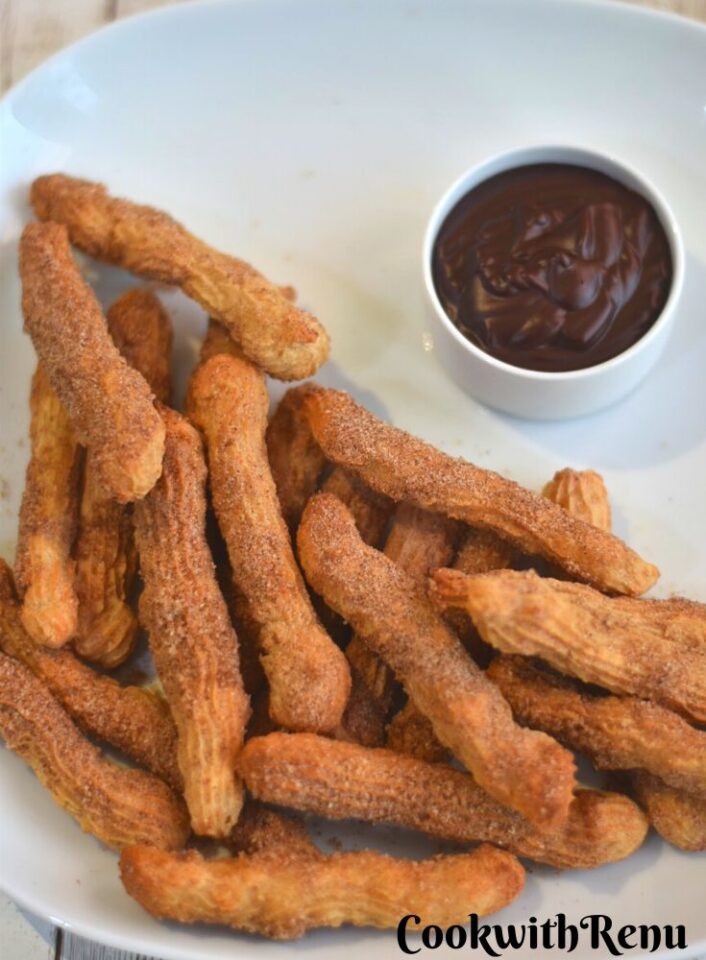 Vegan Air Fryer Churros - Cook With Renu