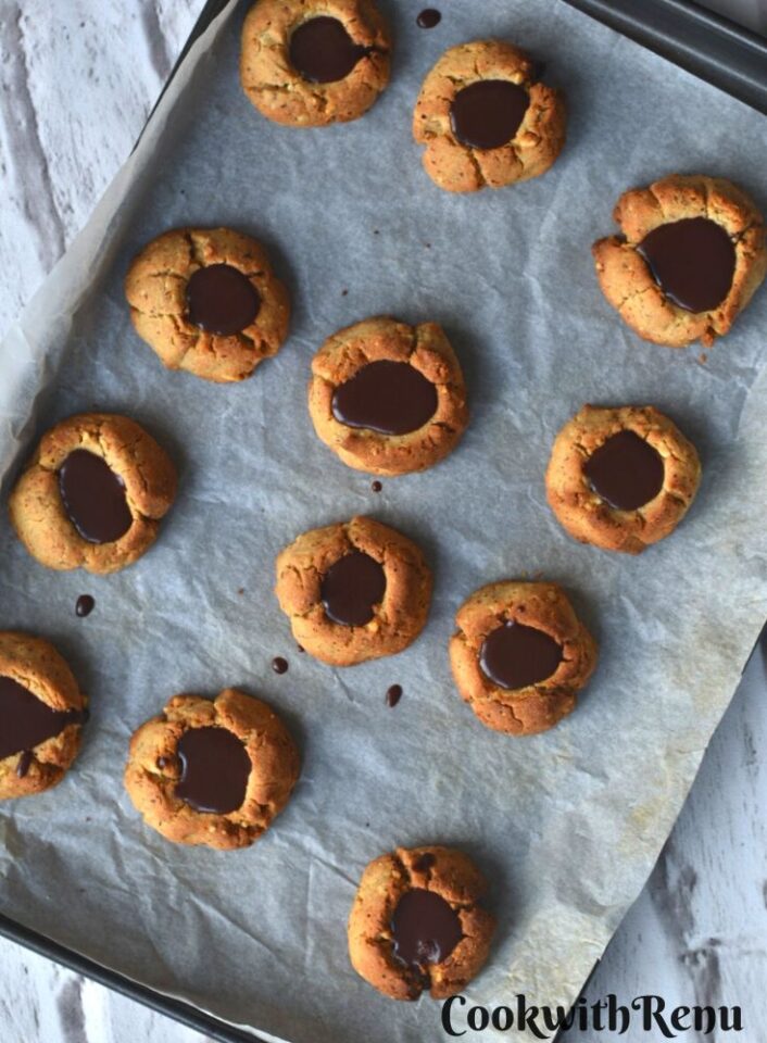Leftover Split Buttercream Thumbprint Cookies - Cook With Renu