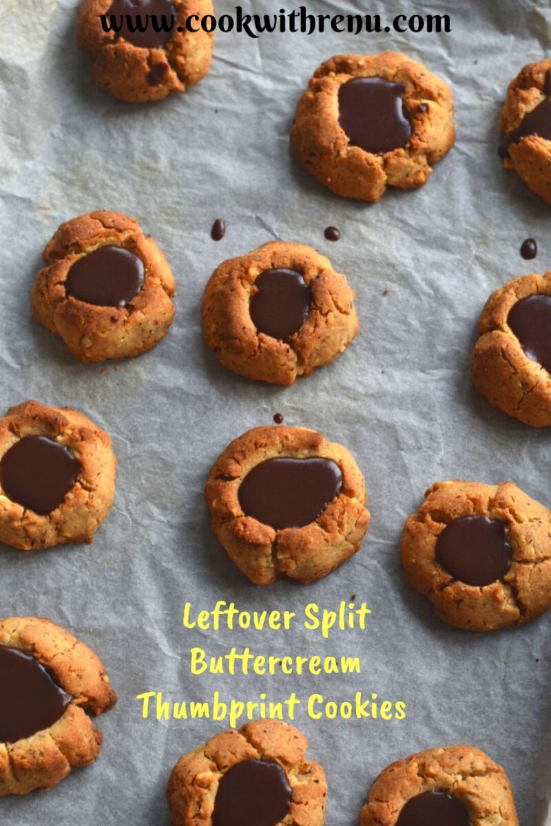 Leftover Split Buttercream Thumbprint Cookies - Cook With Renu