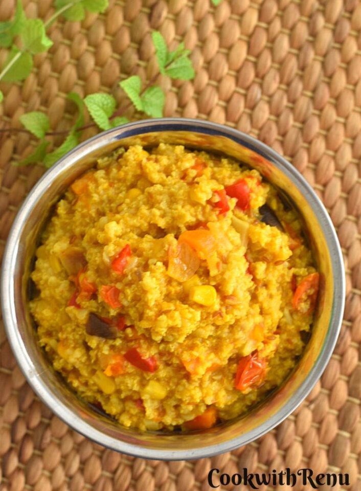 Millet Upma (Instant Pot & Stove Top Method) - Cook With Renu