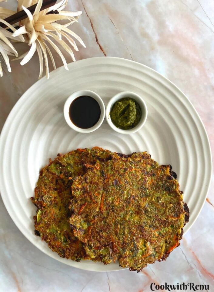 Sprouted Bajra Vegetable Chilla (Pearl Millet Savoury Pancake) - Cook ...