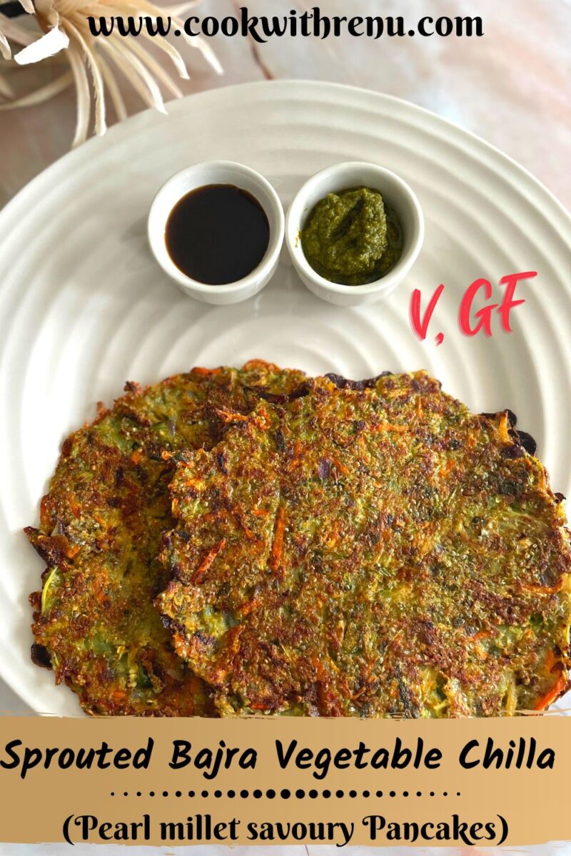 Sprouted Bajra Vegetable Chilla (Pearl Millet Savoury Pancake) - Cook ...