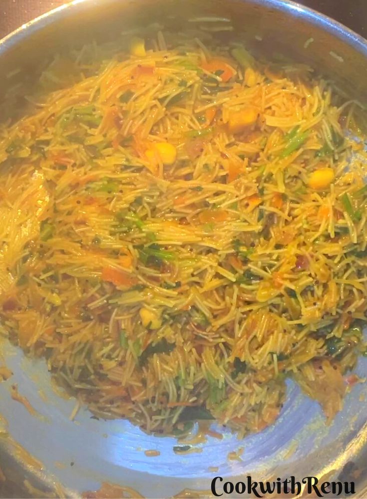 Instant Tomato Sevai (Easy Tomato Vermicelli Recipe) - Cook With Renu