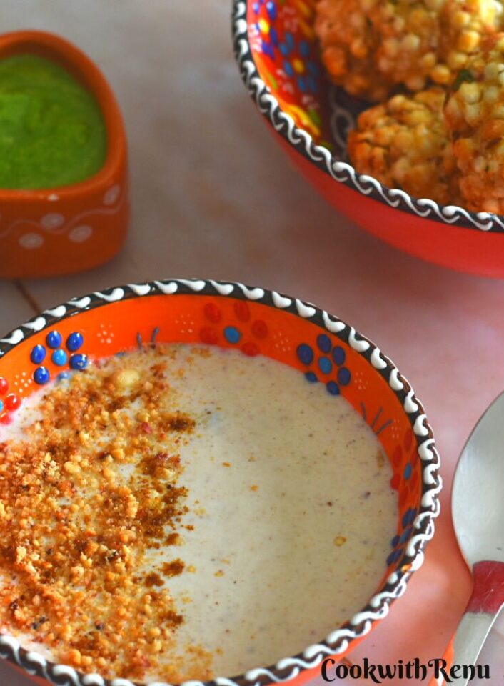 Farali Singdana Raita (Peanut Yogurt dip) - Cook With Renu