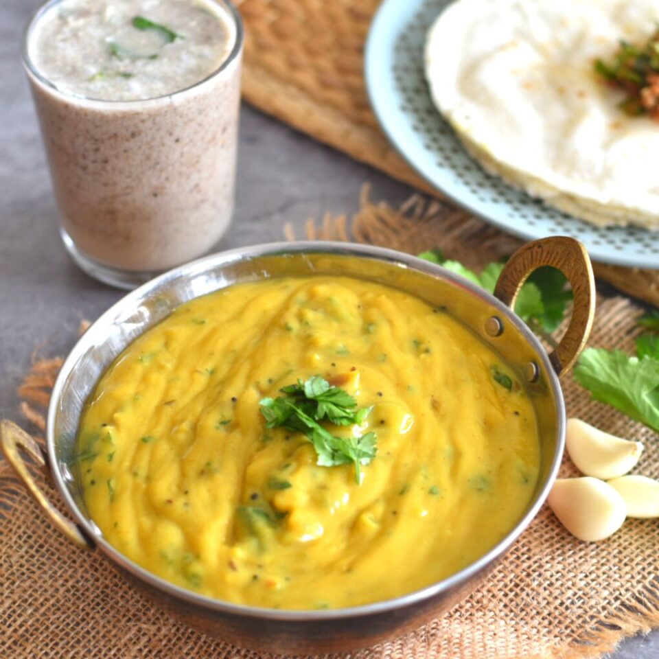 Besan Pithla (Gram Flour Curry) - Cook With Renu