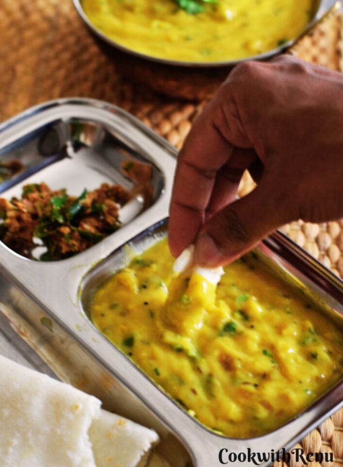 Besan Pithla (Gram Flour Curry) - Cook With Renu