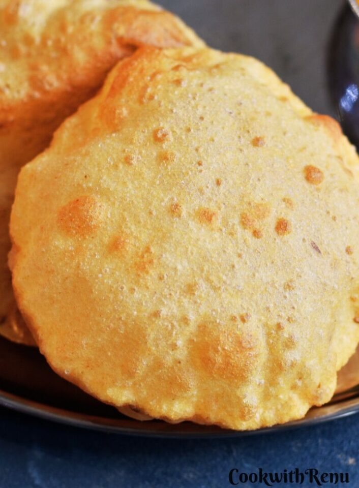 Poori (How to make crispy fluffy puri?) - Cook With Renu
