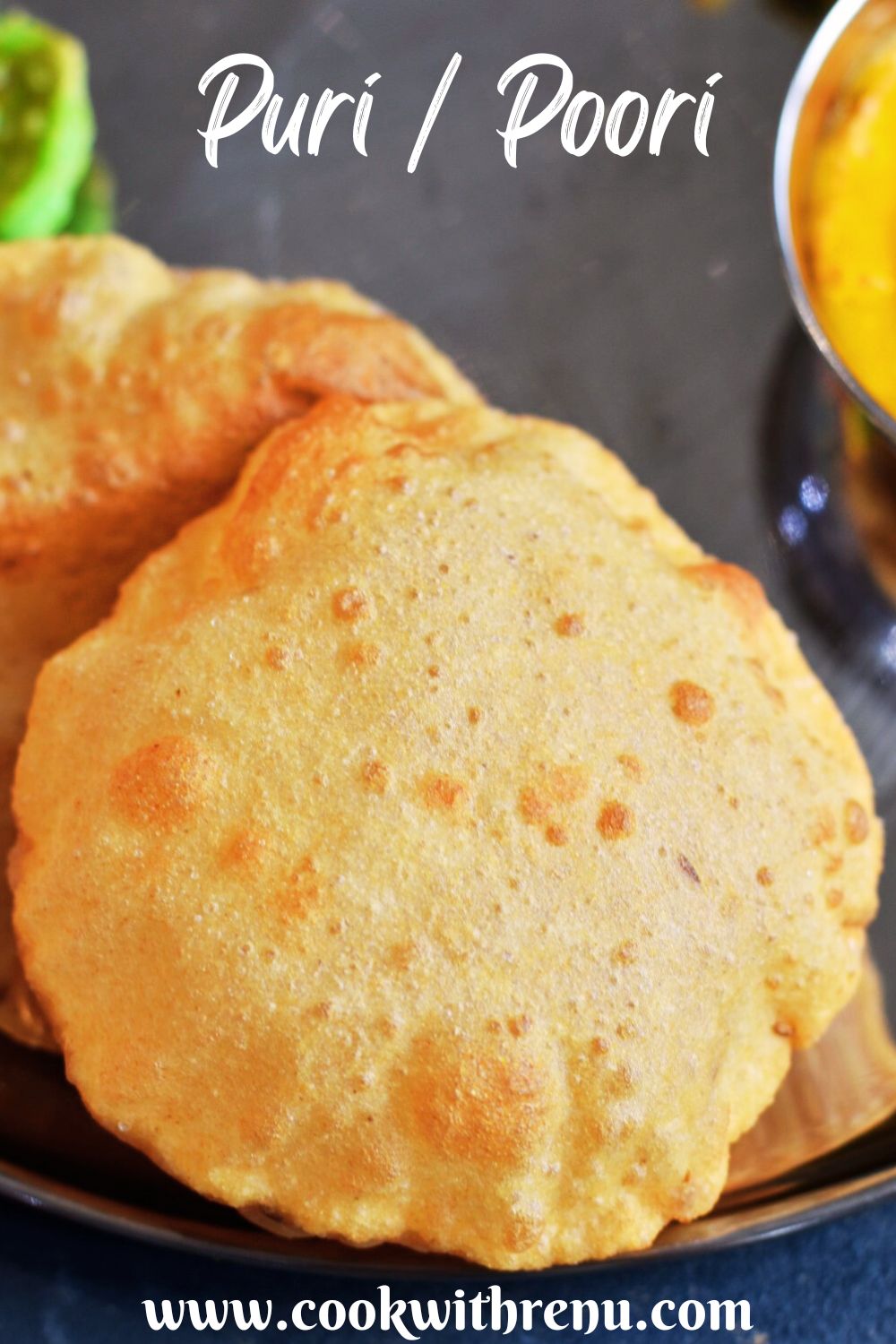 Poori (How to make crispy fluffy puri?) - Cook With Renu