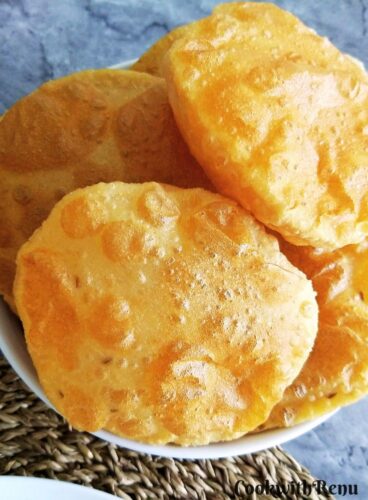 Poori (How to make crispy fluffy puri?) - Cook With Renu