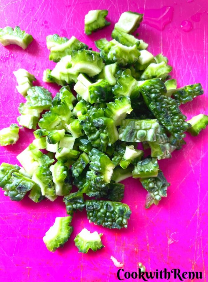 Bitter Gourd Kichadi (Pavakka Pachadi) - Cook With Renu