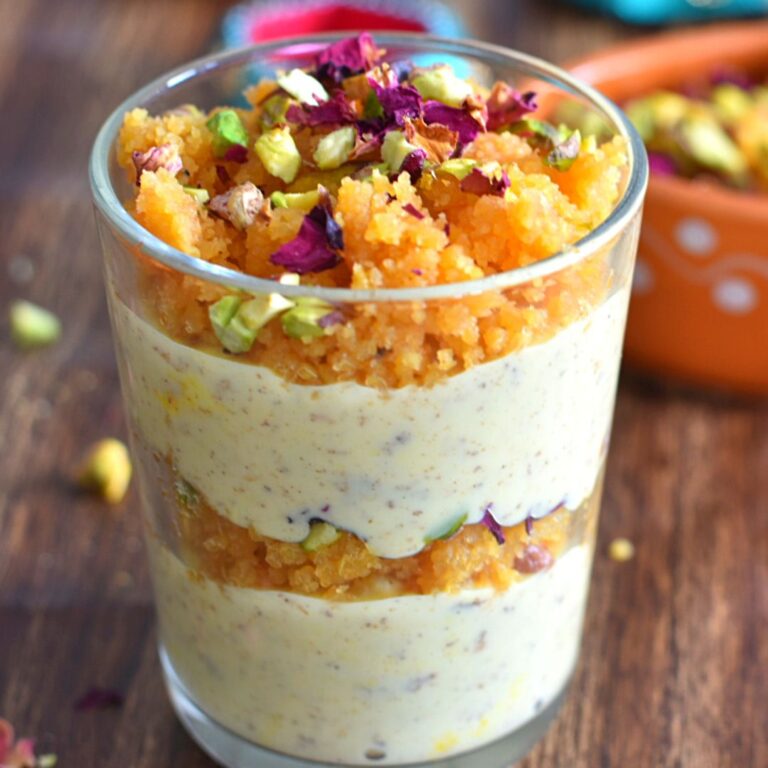 Motichoor Rabri Parfait - Cook With Renu