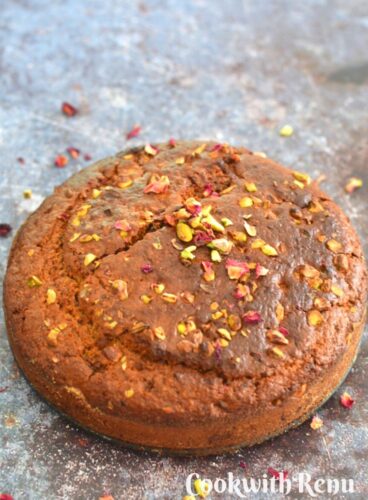 Eggless Gulkand Muffins - Cook With Renu