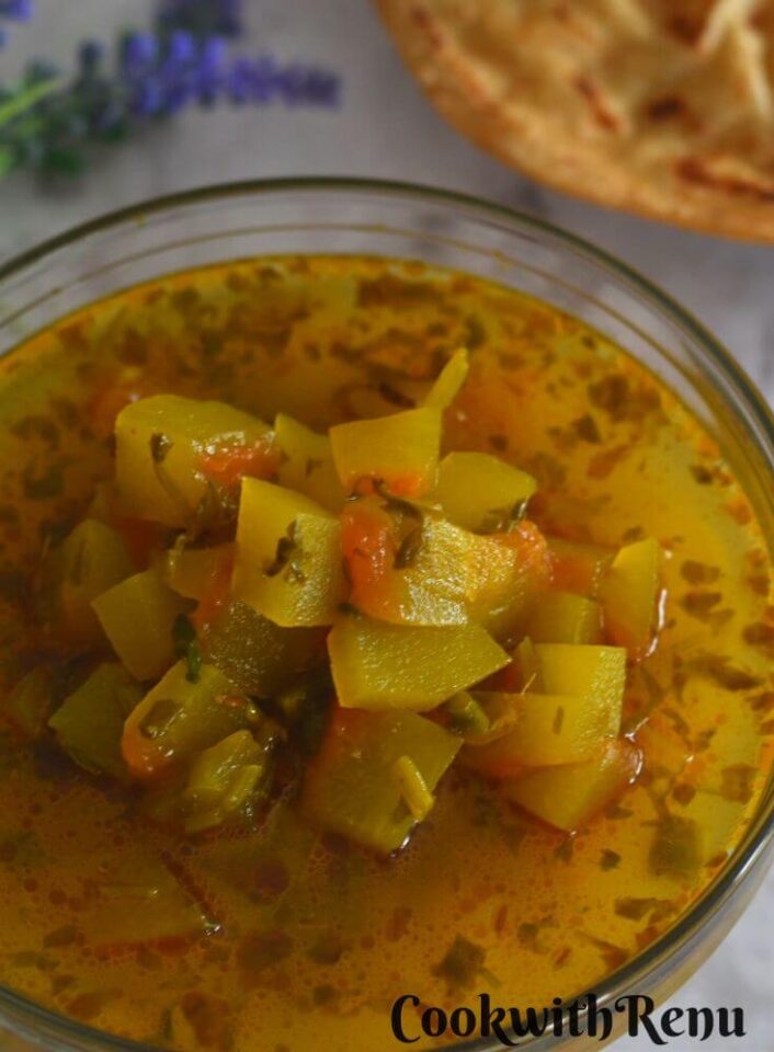Instant Pot Watermelon Rind Curry - Cook With Renu