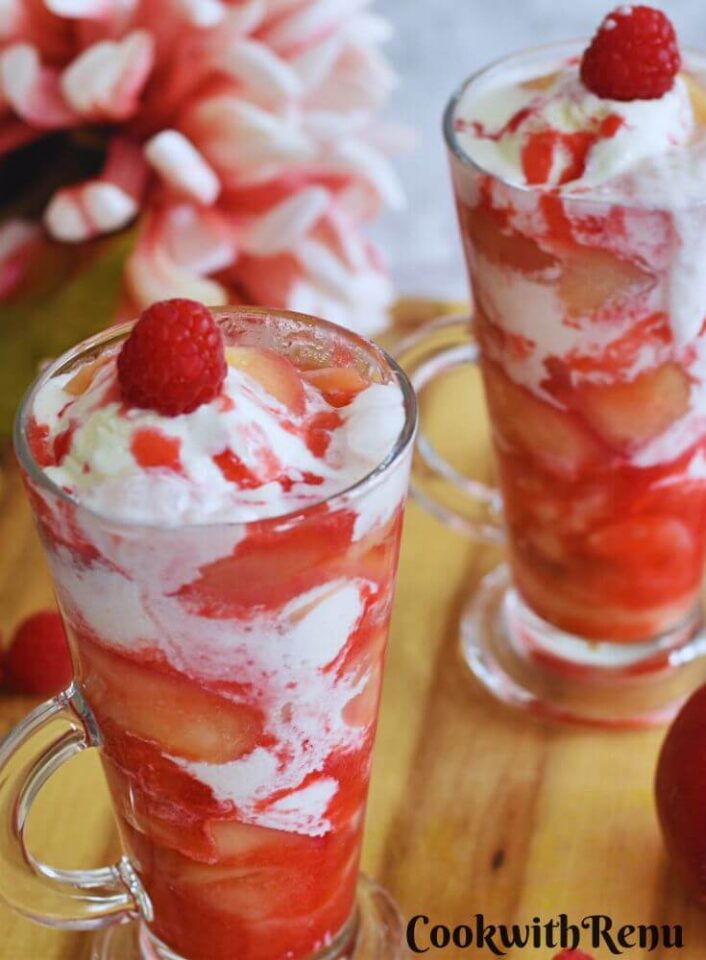 Peach Melba Sundae - Cook With Renu