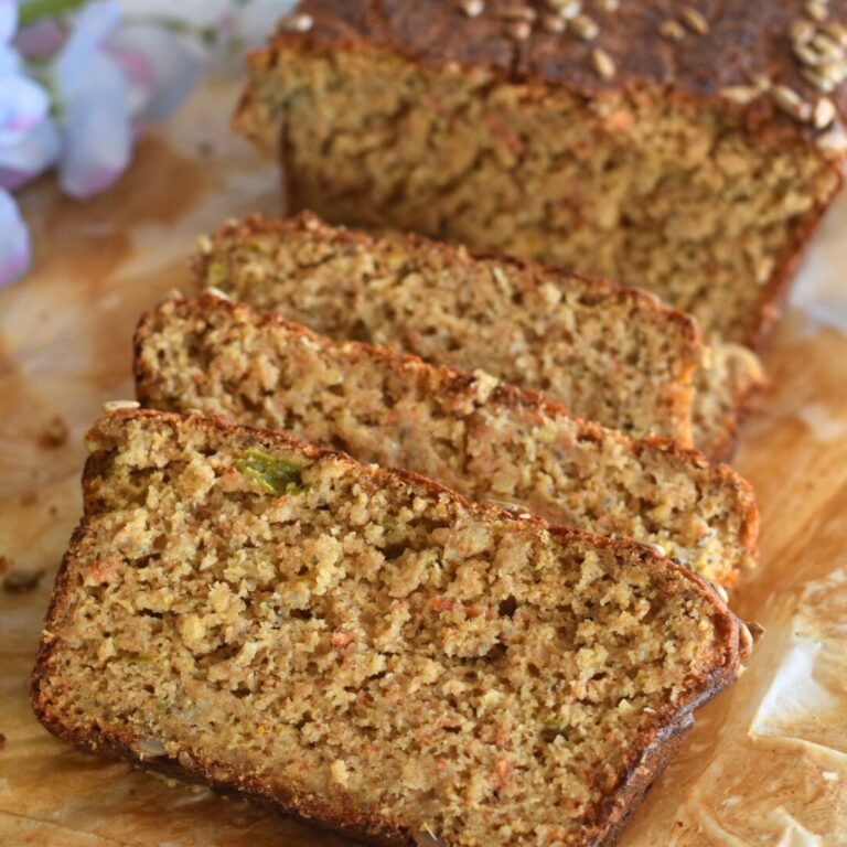 Roasted Pepper and Onion Spelt Flour Bread - Cook With Renu