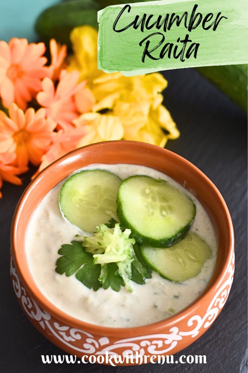 Cucumber Raita (Cucumber Yogurt Dip) - Cook With Renu
