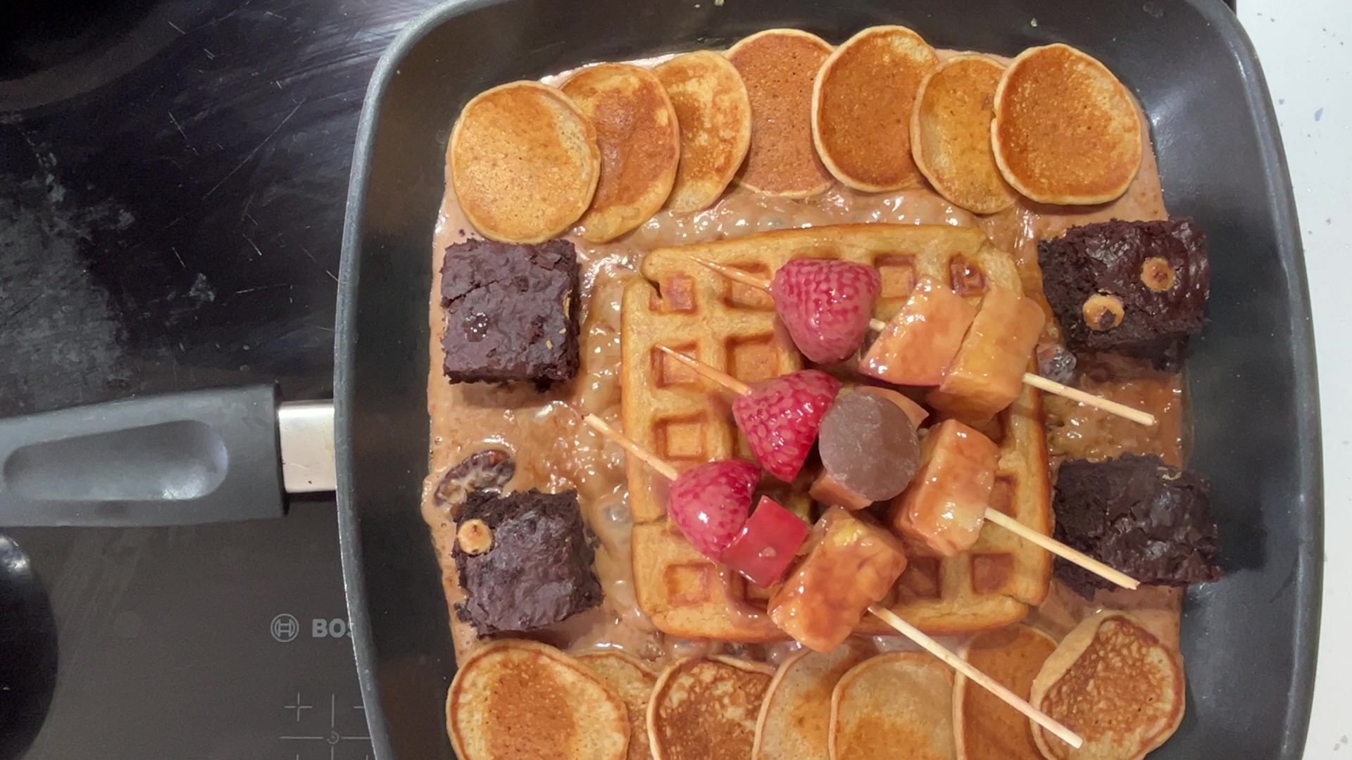 Waffle, Pancake, Brownie, and Fruit Sizzler (Kids Healthy Brunch Party ...