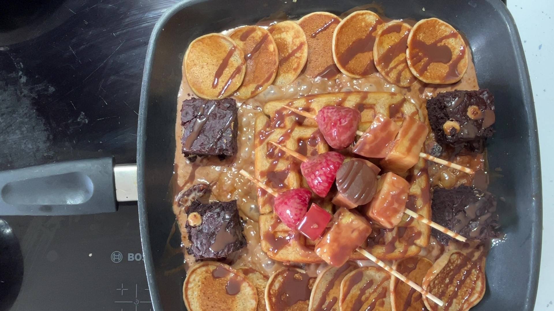 Waffle, Pancake, Brownie, and Fruit Sizzler (Kids Healthy Brunch Party ...