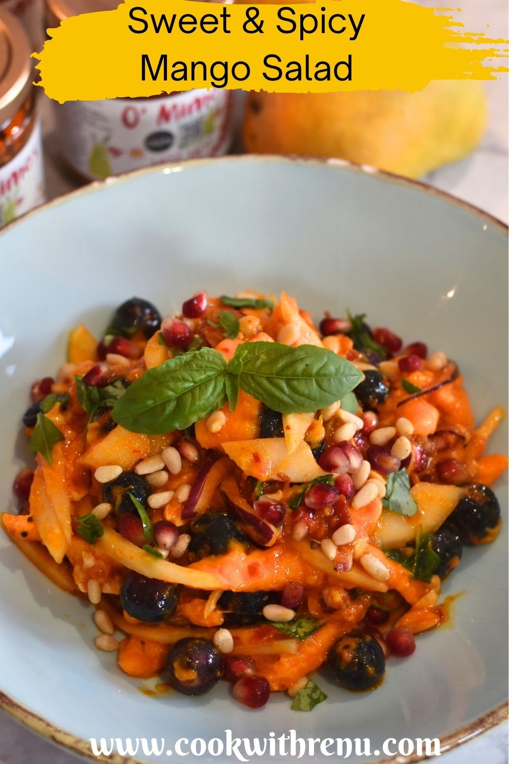 Sweet and Spicy Mango Salad - Cook With Renu
